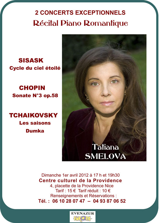 Tatiana Smelova, piano